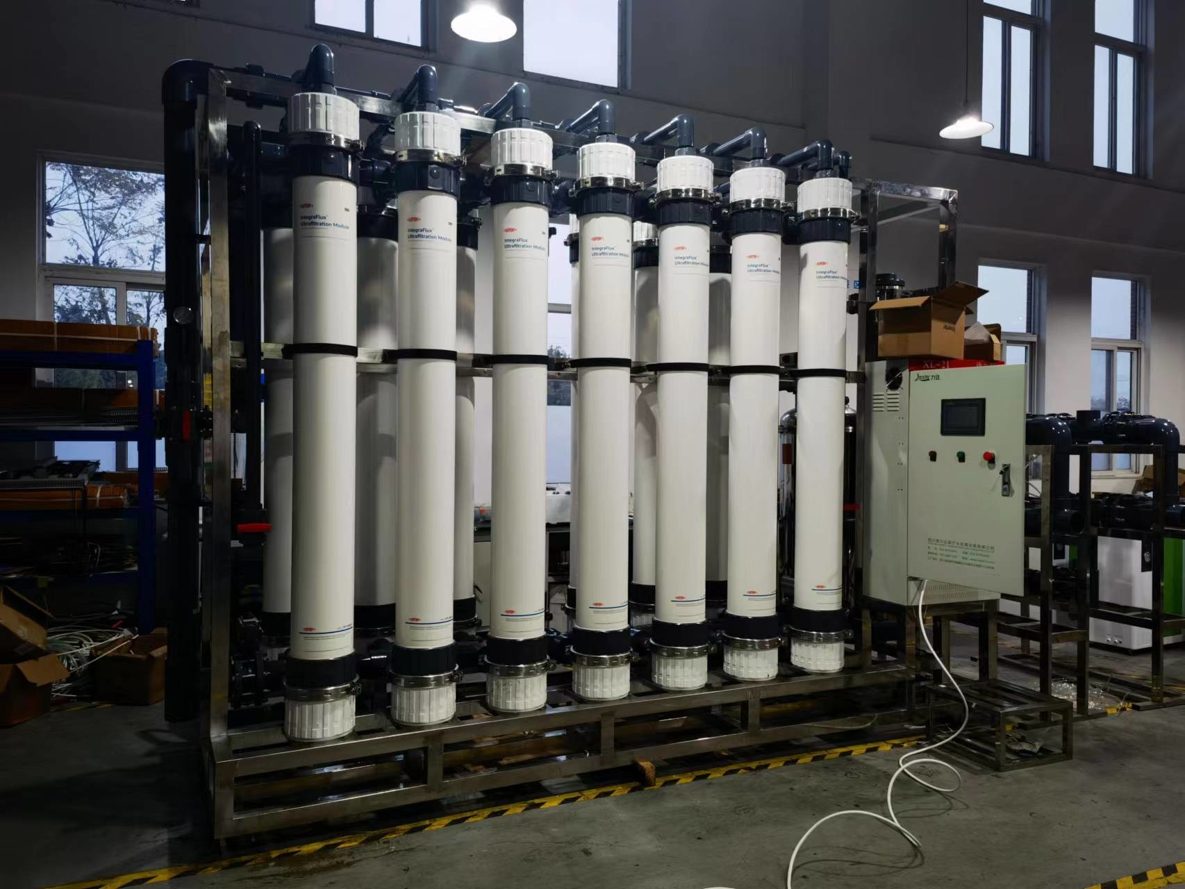65000lph UF Membrane Filters Water Treatment Full Automatic