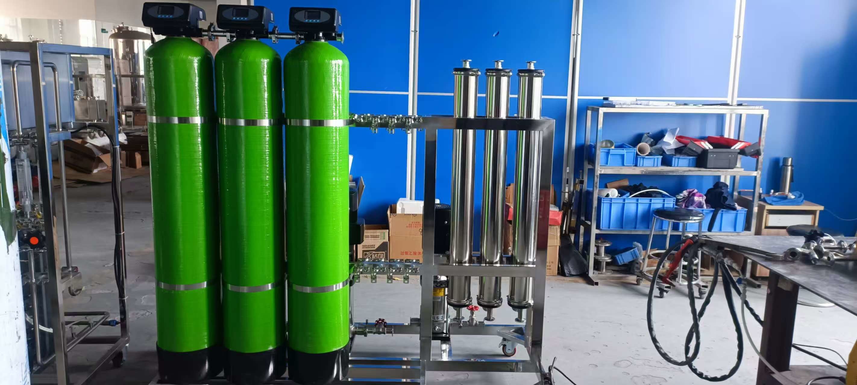 380V 300L Per Hour 2 Stage RO EDI Water Treatment Plant For Hospital Lab
