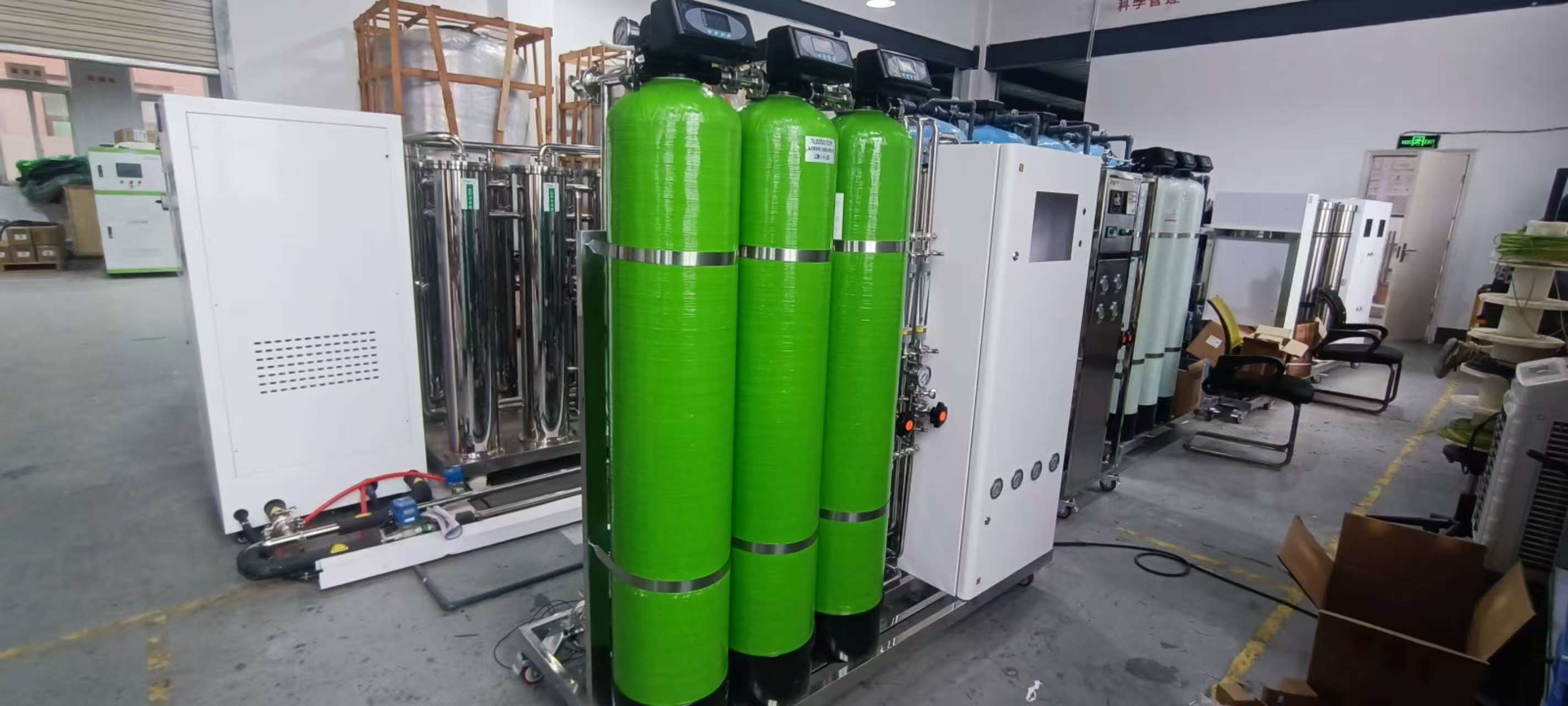 500LPH 2 stage RO with IOPURE EDI modue ultra pure water system